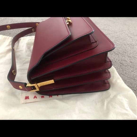 Marni | Bags | Marni Trunk Medium Burgundy | Poshmark